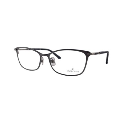 Swarovski GOLDIE Matte Light Ruthenium Eyeglasses Frames 54mm 16mm ...