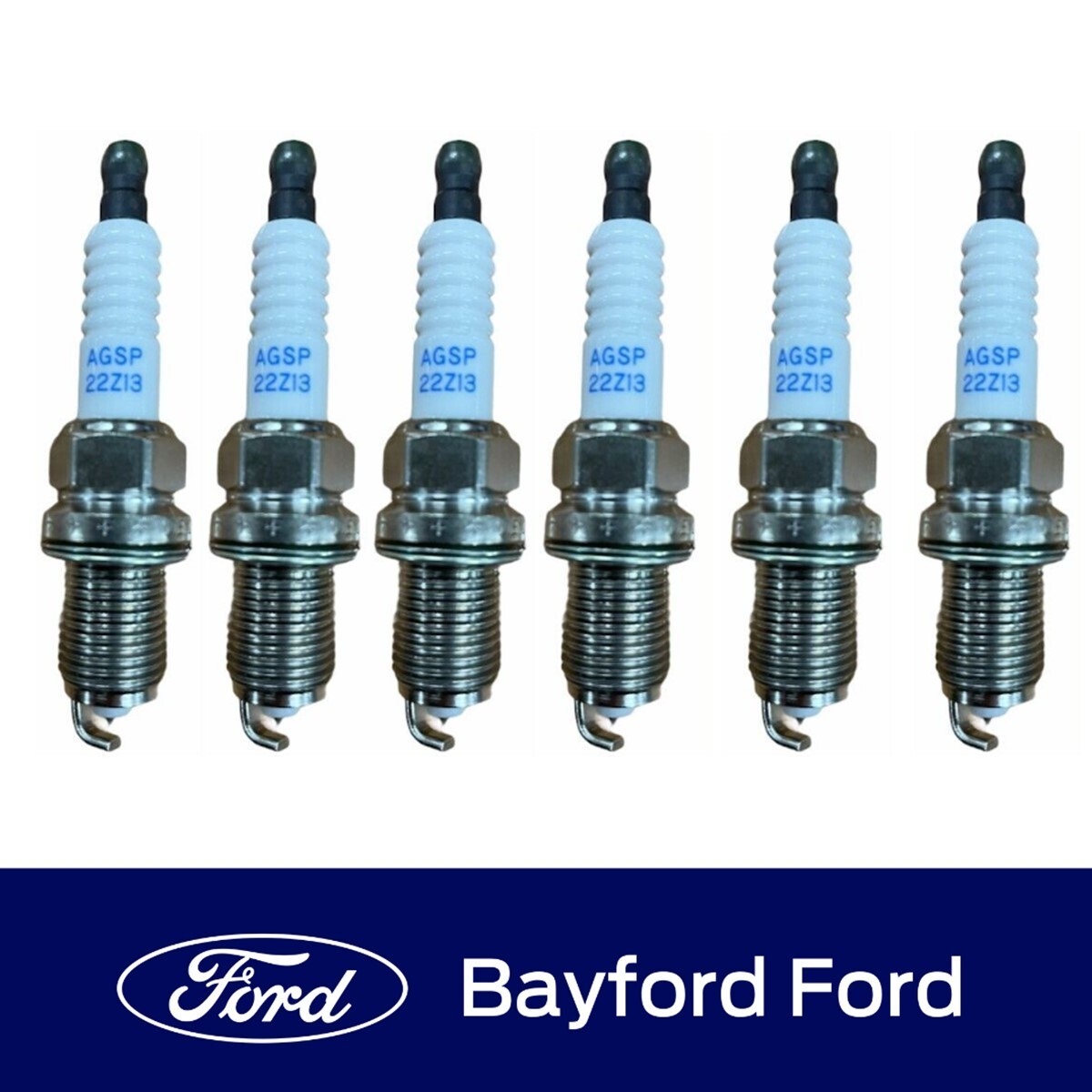 GENUINE FORD SPARK PLUG SET PRE-GAPPED 1.3MM FG FALCON 6CYL AGSP22Z13 ...