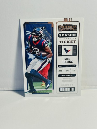 2022 Panini Contenders Football Season Ticket #39 Nico Collins ...