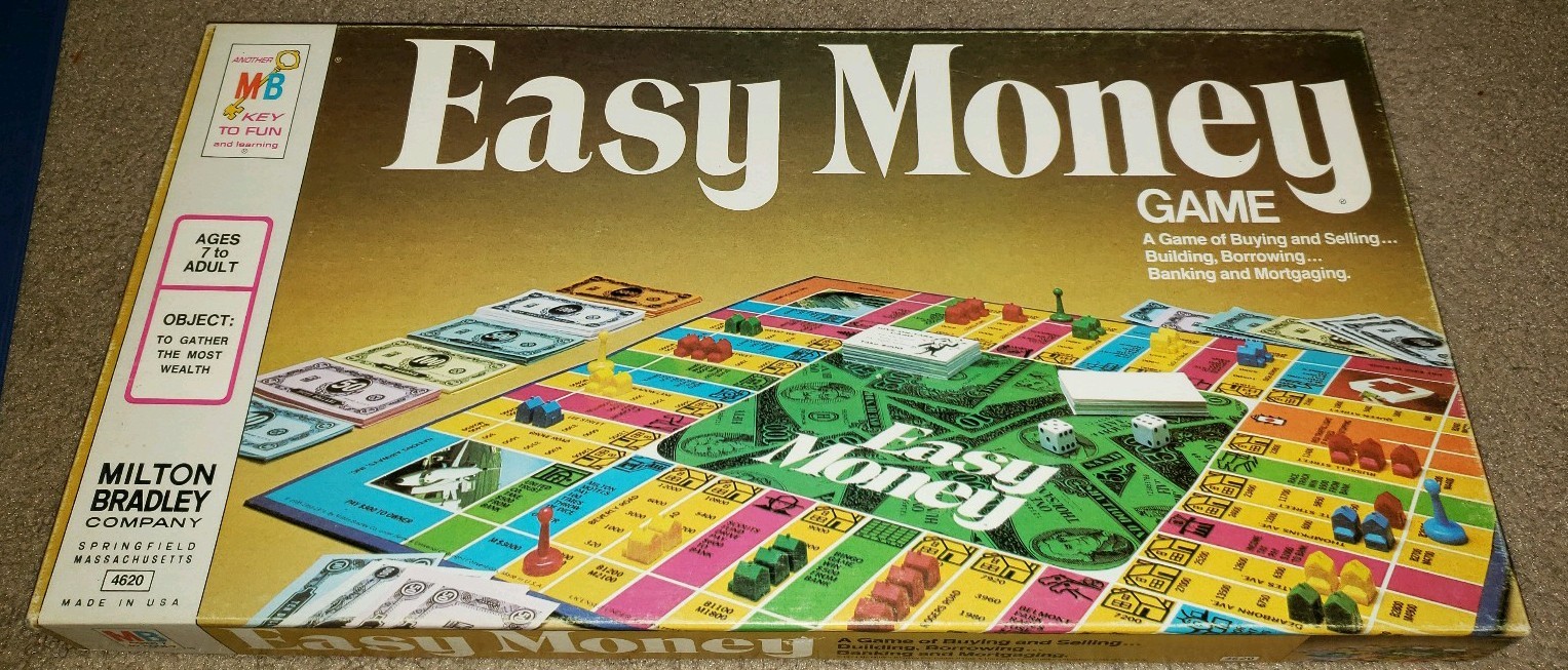 MILTON BRADLEY VINTAGE EASY MONEY BOARD GAME 1974 Complete EUC | eBay