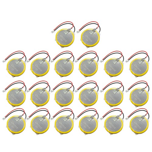 20PCS 550mAh Battery 3V CR2450 With Square Hole Plug For AFPX-BATT, FP ...