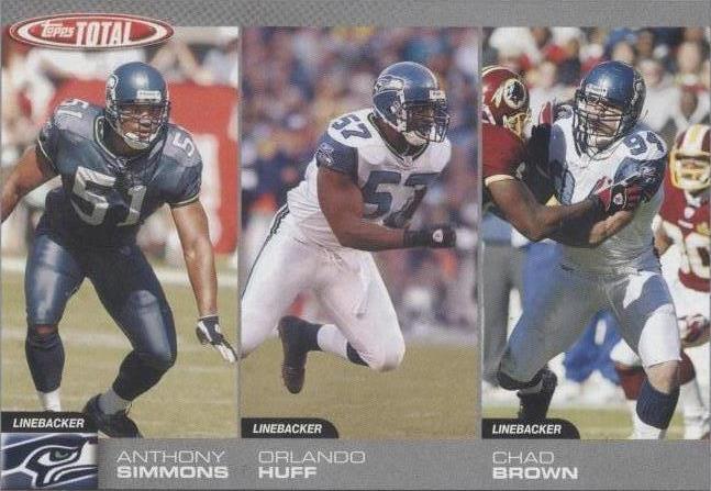 2004 Topps Total - Chad Brown, Anthony Simmons, Orlando Huff #302 ...