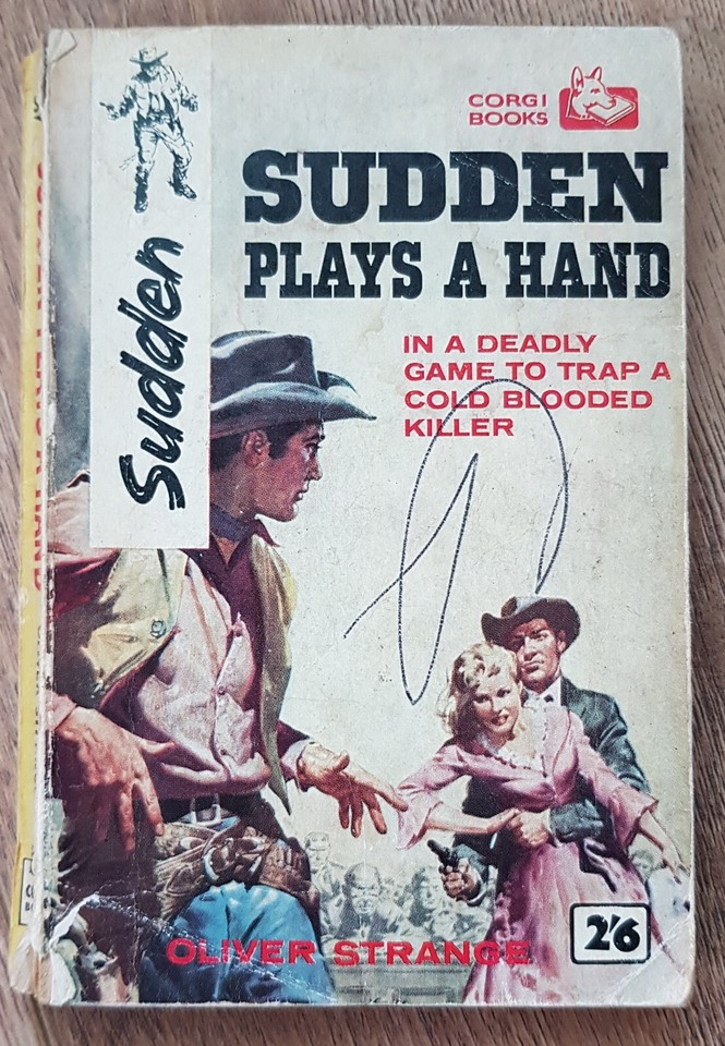 SUDDEN Cowboy Vintage Paperback Oliver Strange & ANGEL Frederick H ...