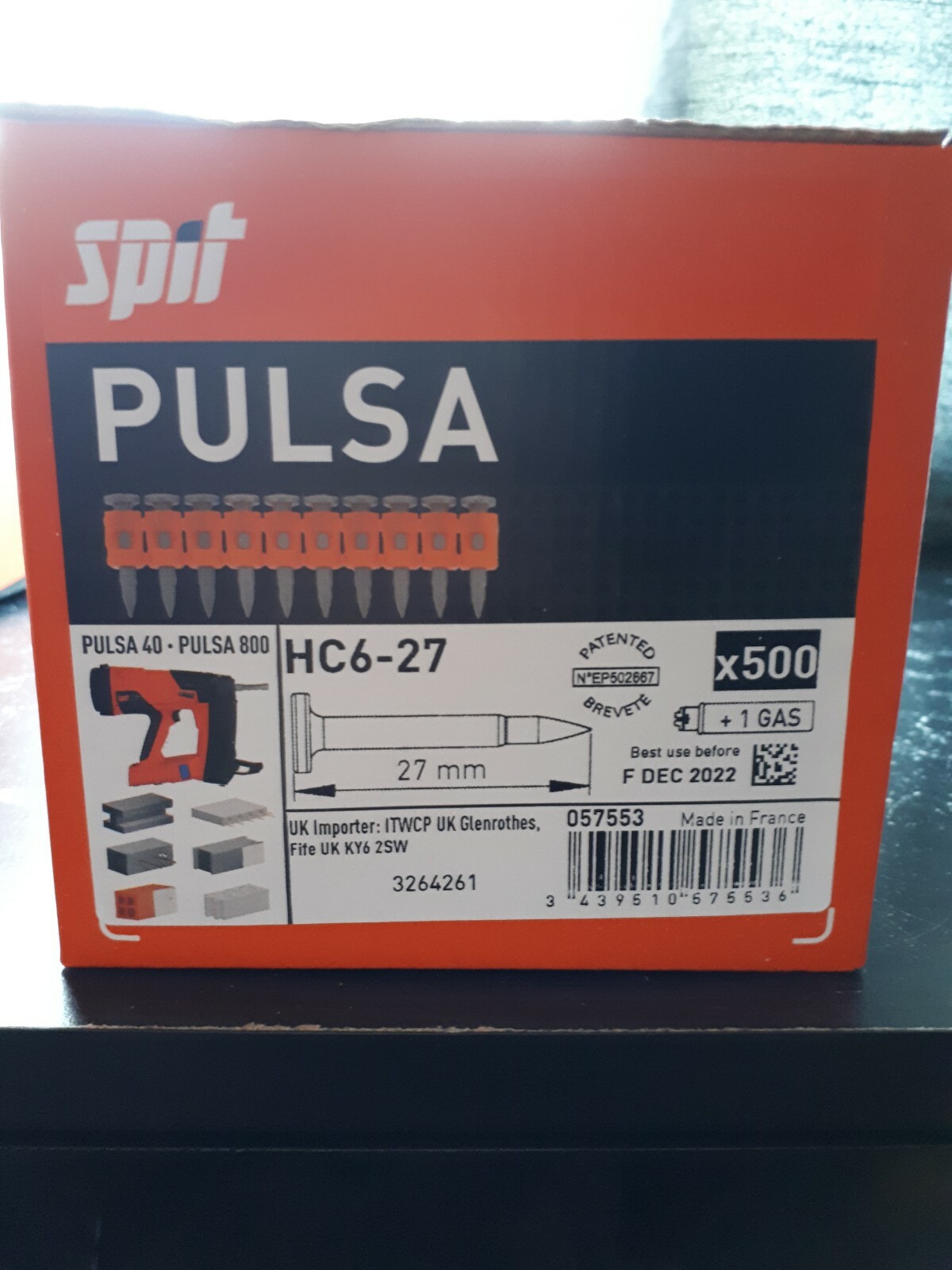 Spit pulsa nails 500 HC6-27 including gas | eBay UK