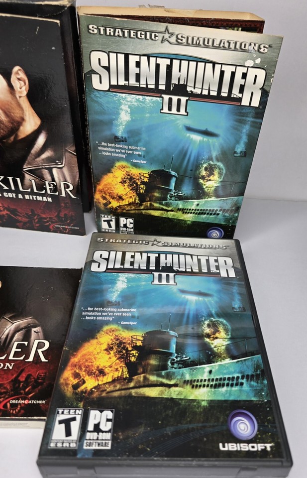 Lot Of 3 PC CD-ROM DVD-ROM Games With Manuals Key Maps & Codes READ ...