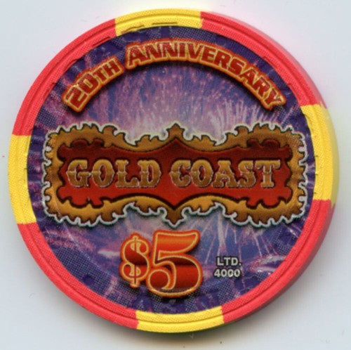 $5 Gold Coast 20th Anniversary LE Chip Las Vegas 2006 | eBay