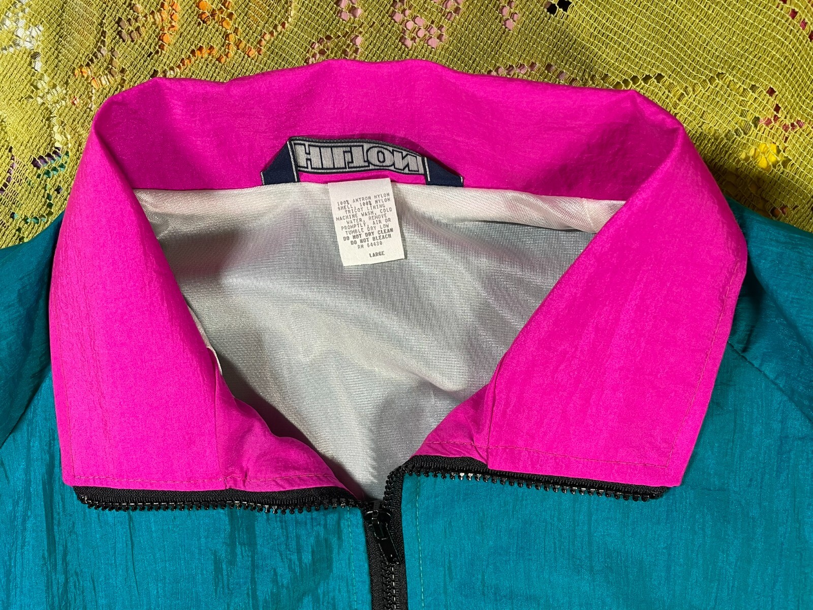 EUC Vintage FritoLay Hilton Windbreaker Jacket L Vaporwave 80s 90s Y2K ...