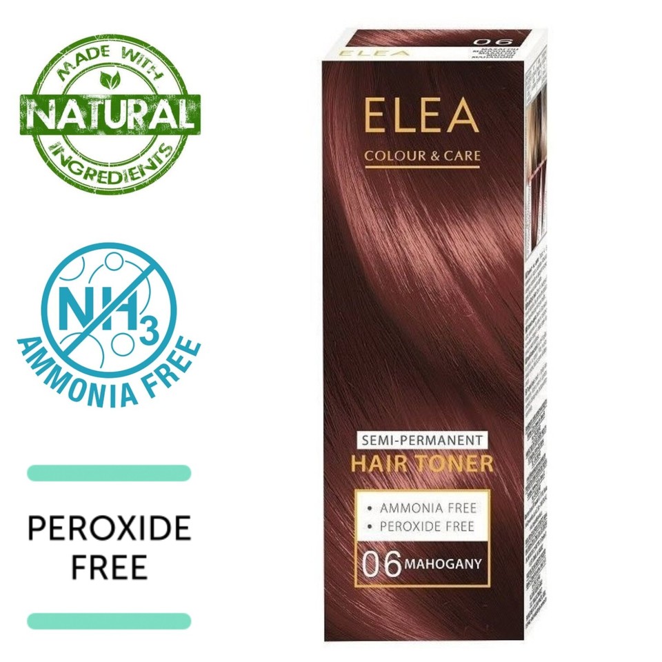 Elea Semi Permanent Hair Toner Perfect Colour Dye Amonia & Peroxide ...