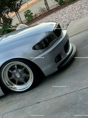 2dr 4dr BMW E46 MTech II style front splitter CSL lip spoiler, abs ...