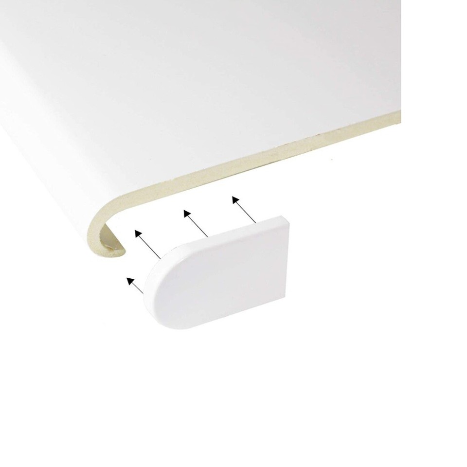 uPVC Window Sill Capping Board Plastic Bullnose Cill Cover Board 5 ...