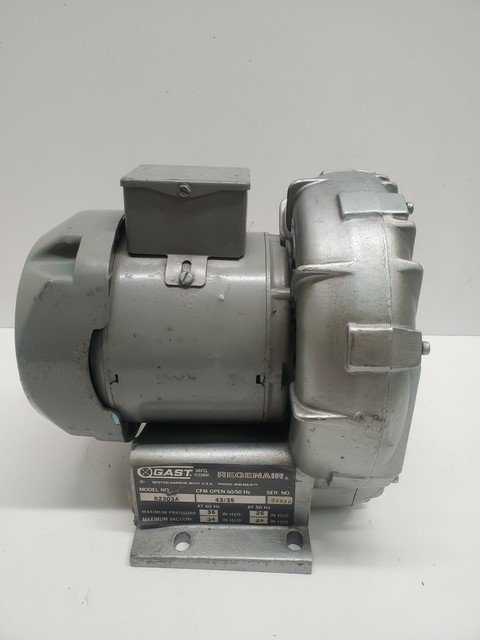 Gast R2303A Regenerative Blower Regenair 1/3hp 3ph 3450 RPM for sale ...