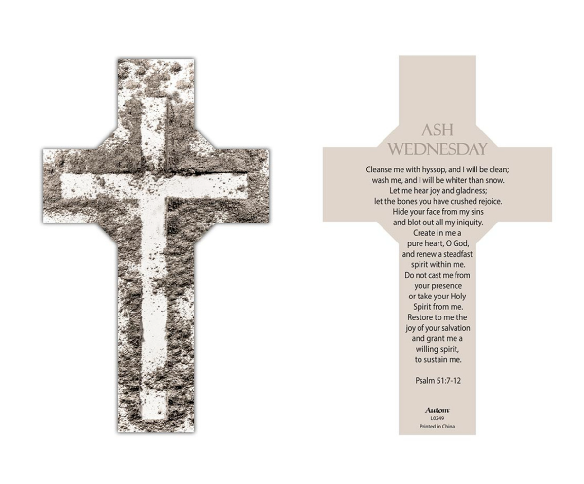 Ashes And Ash Wednesday Cross