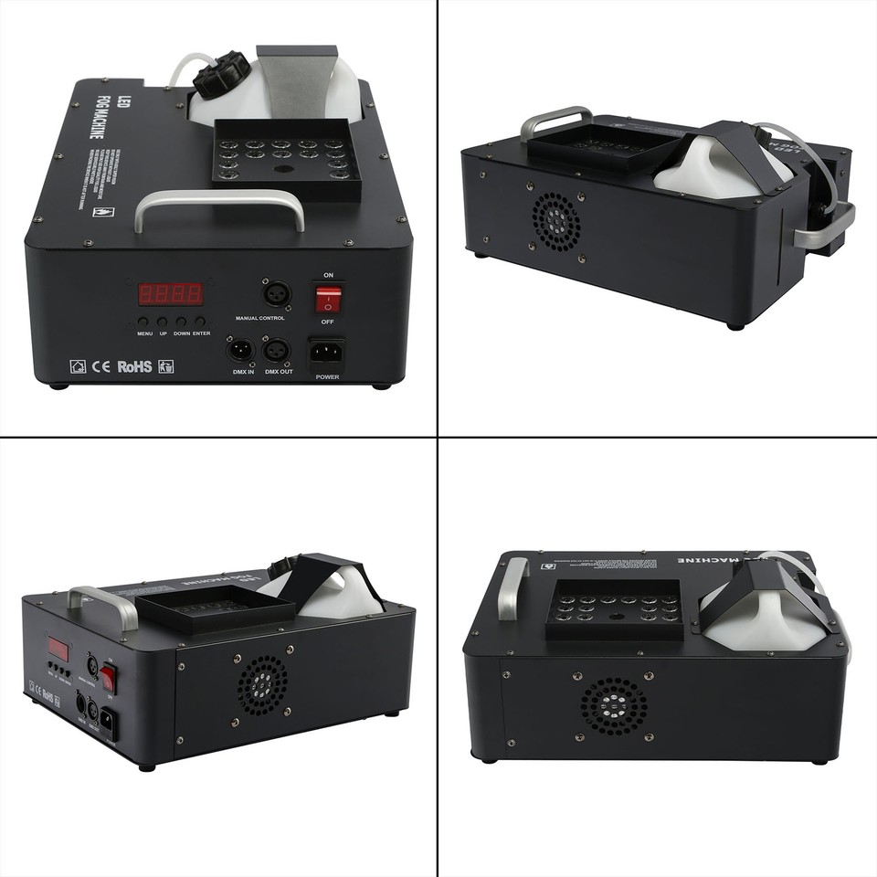 2PCS Fog Smoke Machine DMX RGB 24LED Stage Light Effect Vertical ...