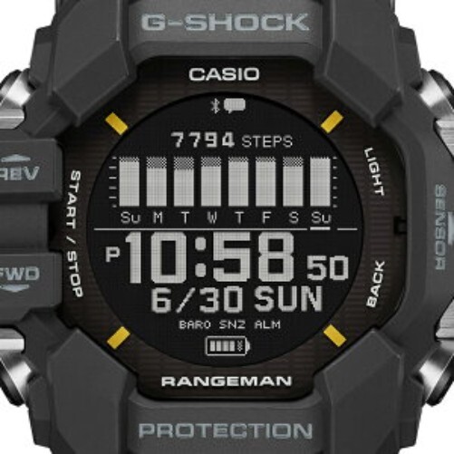 CASIO G-SHOCK RANGEMAN GPR-H1000-1JR GPS / Bluetooth / SOLAR POWERED ...