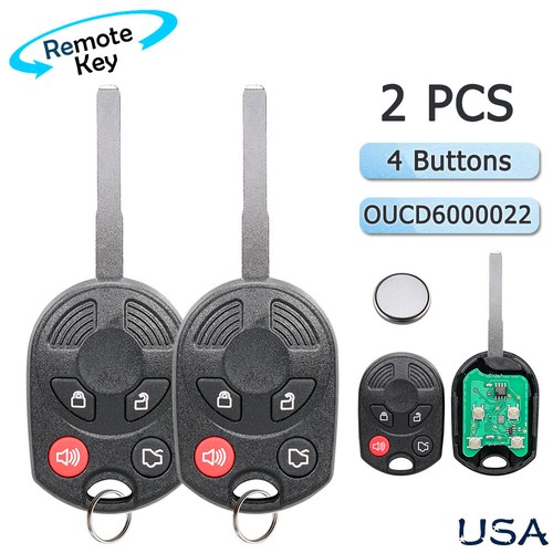2 For 2013 2014 2015 2016 2017 2018 Ford Focus Remote Head Key Fob ...