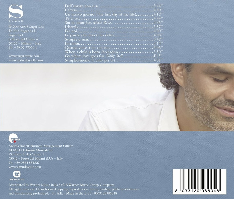 Andrea by Bocelli, Andrea Cd | eBay