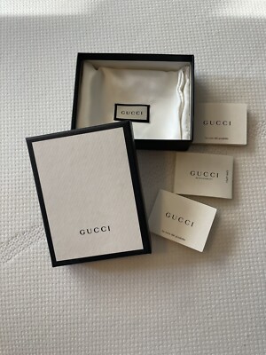 AUTHENTIC GUCCI EMPTY GIFT LOGO STORAGE BOX With Dust Bag | eBay