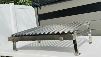 New Argentinian Stainless Steel Barbecue Grill BBQ V Grate Heavy Duty ...