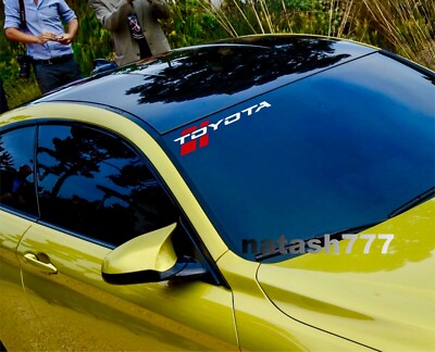 TOYOTA Sport Racing Performance Car Windshield Vinyl Decal Sticker ...