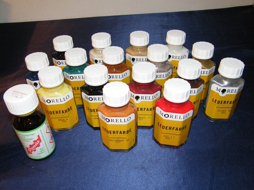 MORELLO LEDERFARBE LEDERFÄRBER FÜR GLATTLEDER ZUM LEDER FÄRBEN VIELE ...