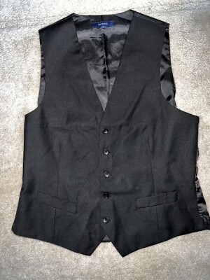 GIOBERTI Vest Formal Suit, Black ~ Mens Size Medium | eBay