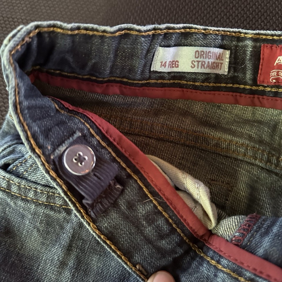 Arizona Jean Co Boys Original Jeans Size 14 Regular Medium Wash | eBay