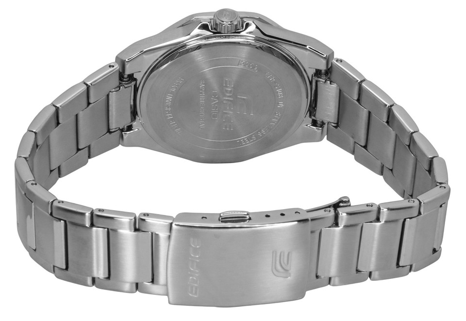 Casio Edifice Slim Line Black Dial Quartz EFR-S108D-1A 100M Men's Watch ...