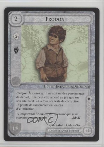 1995 Middle Earth CCG - The Wizards French Limited Frodo Frodo Baggins ...