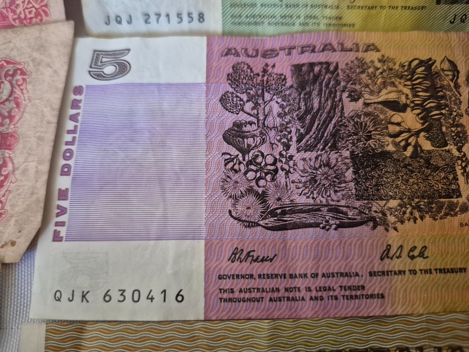 vintage australian bank notes also some old oriental notes collectable ...