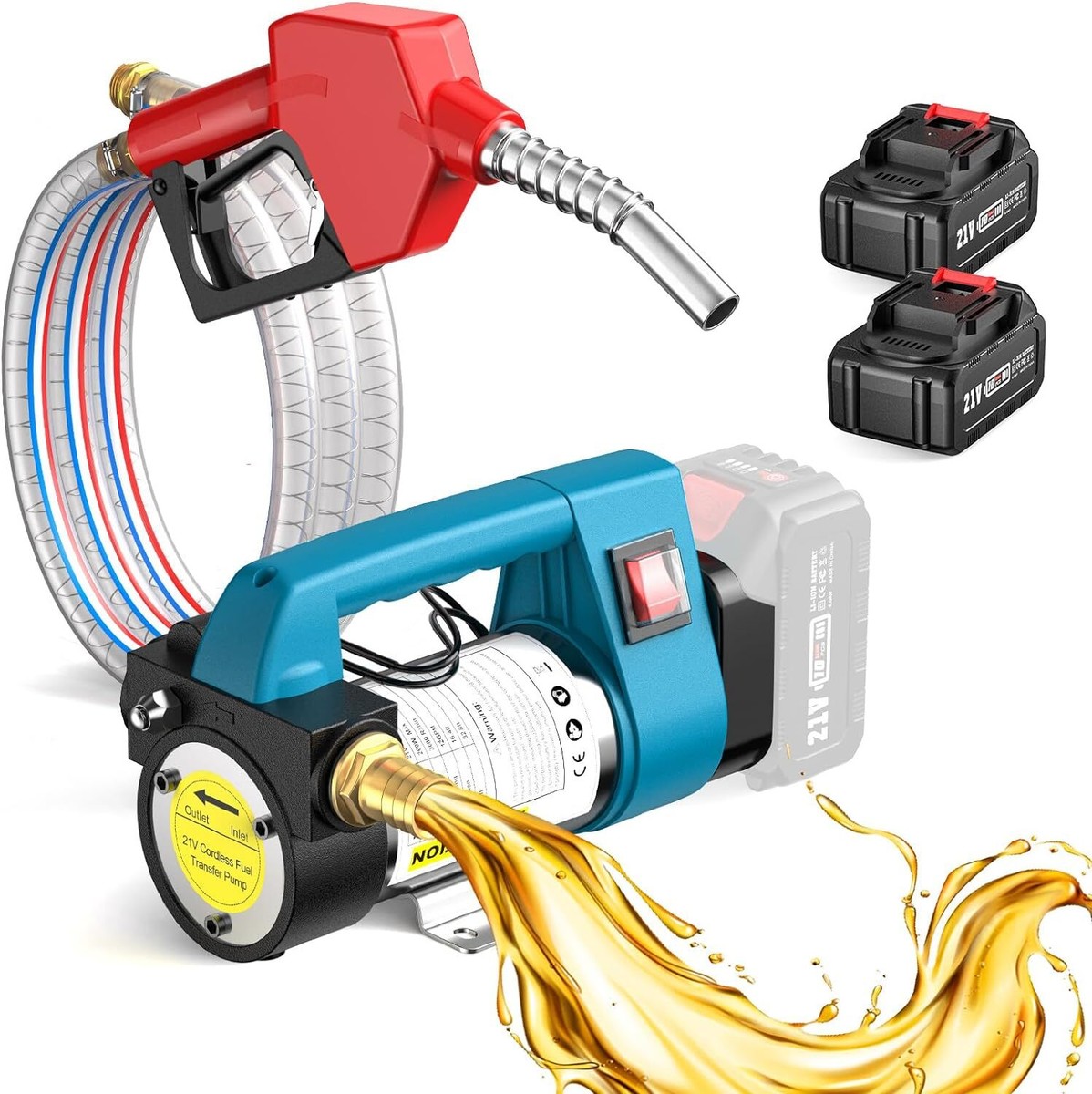 Battery Powered Fuel Transfer Pump For Gas Can Best Battery Powered ...