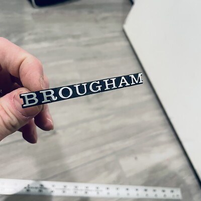 Vintage Nameplate Ford Mercury Brougham Metal Emblem d3ab-6550400-aa ...