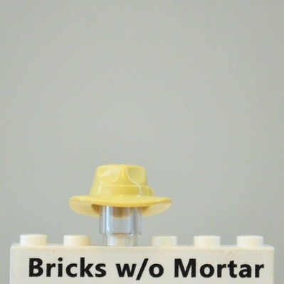New Genuine LEGO Tan Fedora Hat Outback Cowboy Minifig | eBay