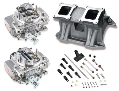 WEIAND TUNNEL RAM INTAKE KIT,2X4 450CFM CARBS,W/LINKAGE,CHRYSLER BIG ...