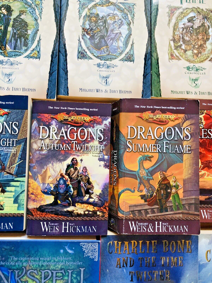 Lot 31 Books DragonLance Percy Jackson Harry Potter Fantasy Paperback Hardcover | eBay