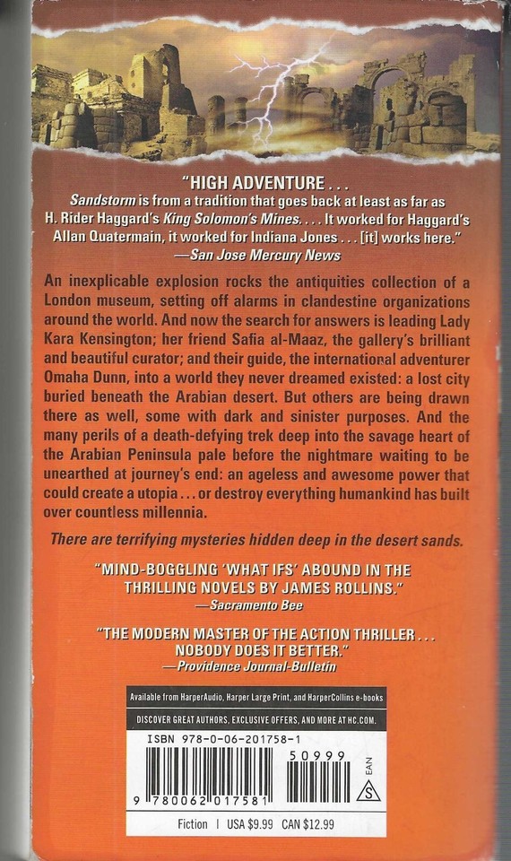 Sigma Force Ser.: Sandstorm : A Sigma Force Novel by James Rollins ...