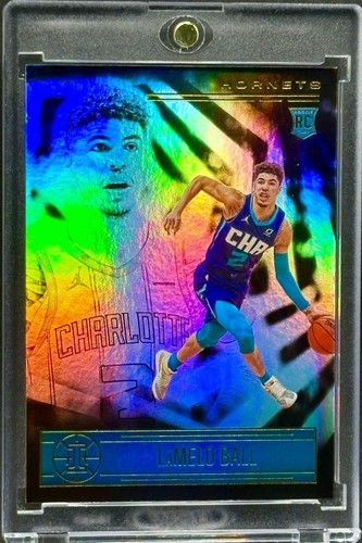 Lamelo Ball RARE ROOKIE GOLD REFRACTOR INVESTMENT CARD SSP PANINI ...
