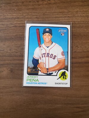 2022 Topps Heritage #629 JEREMY PENA Rookie Card Houston Astros ...