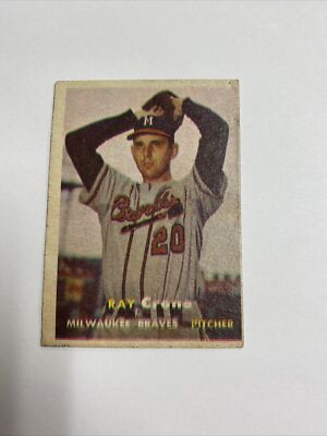1957 Topps Baseball Ray Crone Milwaukee Braves Card #68 | eBay