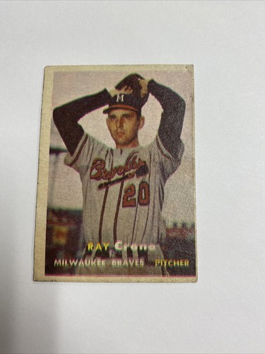 1957 Topps Baseball Ray Crone Milwaukee Braves Card #68 | eBay