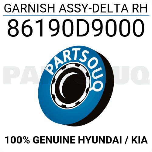 86190D9000 Genuine Hyundai / KIA GARNISH ASSY-DELTA RH | eBay