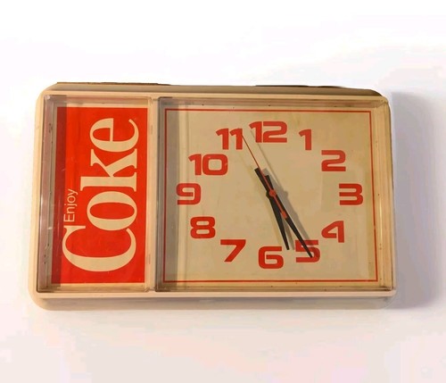 Vintage Coca Cola Coke Clock 1984. Works Great. Plug-In. | eBay