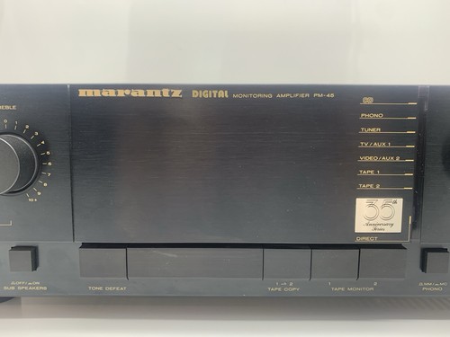 Marantz PM-45 DIGITAL MONITORING AMPLIFIER 35th Anniversary Black W/ Power | eBay