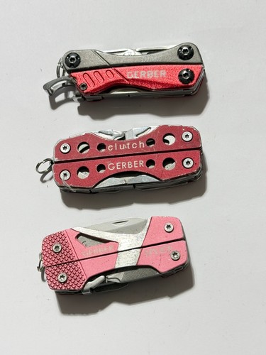 Lot of 3 Gerber Mini Multi Tools Pocket Knives - Clutch - Splice - Dime ...