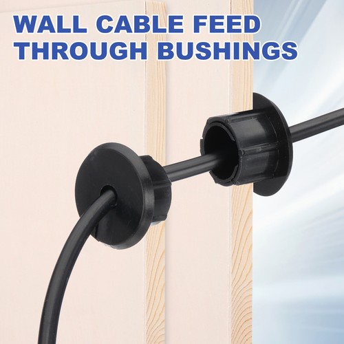 2Pcs Wall Bushing Grommet, Wall Cable Feed Through Bushings, Black | eBay