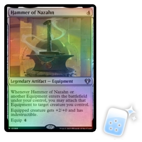FOIL HAMMER OF NAZAHN Commander Masters Magic MTG MINT CARD | eBay