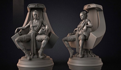 Anime Rey 1/8 Figures Unpainted GK Models 3D Printed Unassembled Resin ...