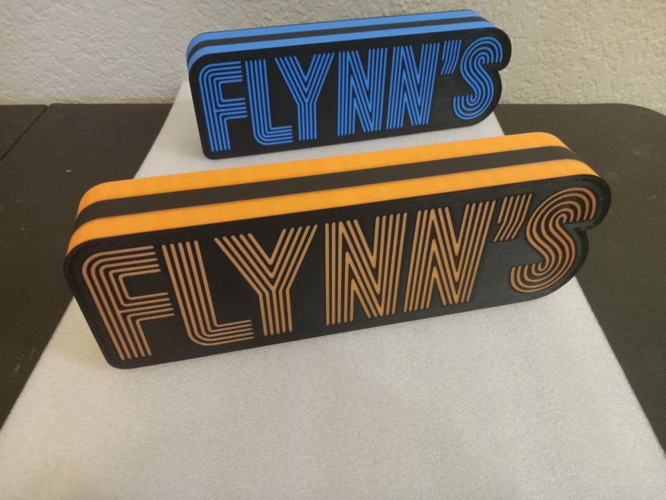 Retro Tron Flynn's logo light box sign for vintage tron collection ...