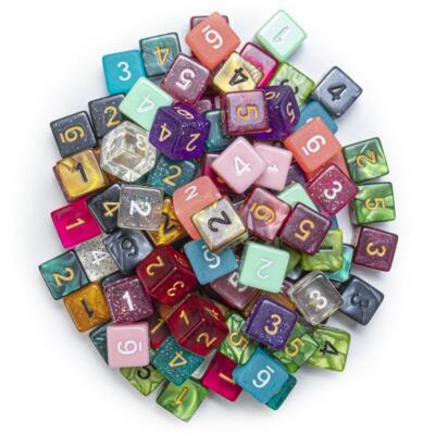 Wiz Dice Random D6 Polyhedral Dice (100+ Count) BRY004058U | eBay