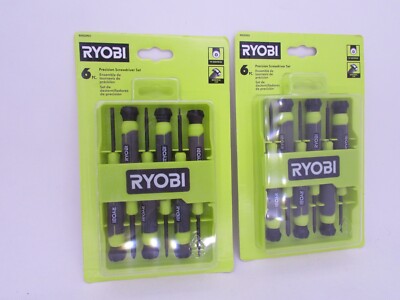 RYOBI 6-Piece Precision Screwdriver Set with Case LOT OF 2 SETS | eBay