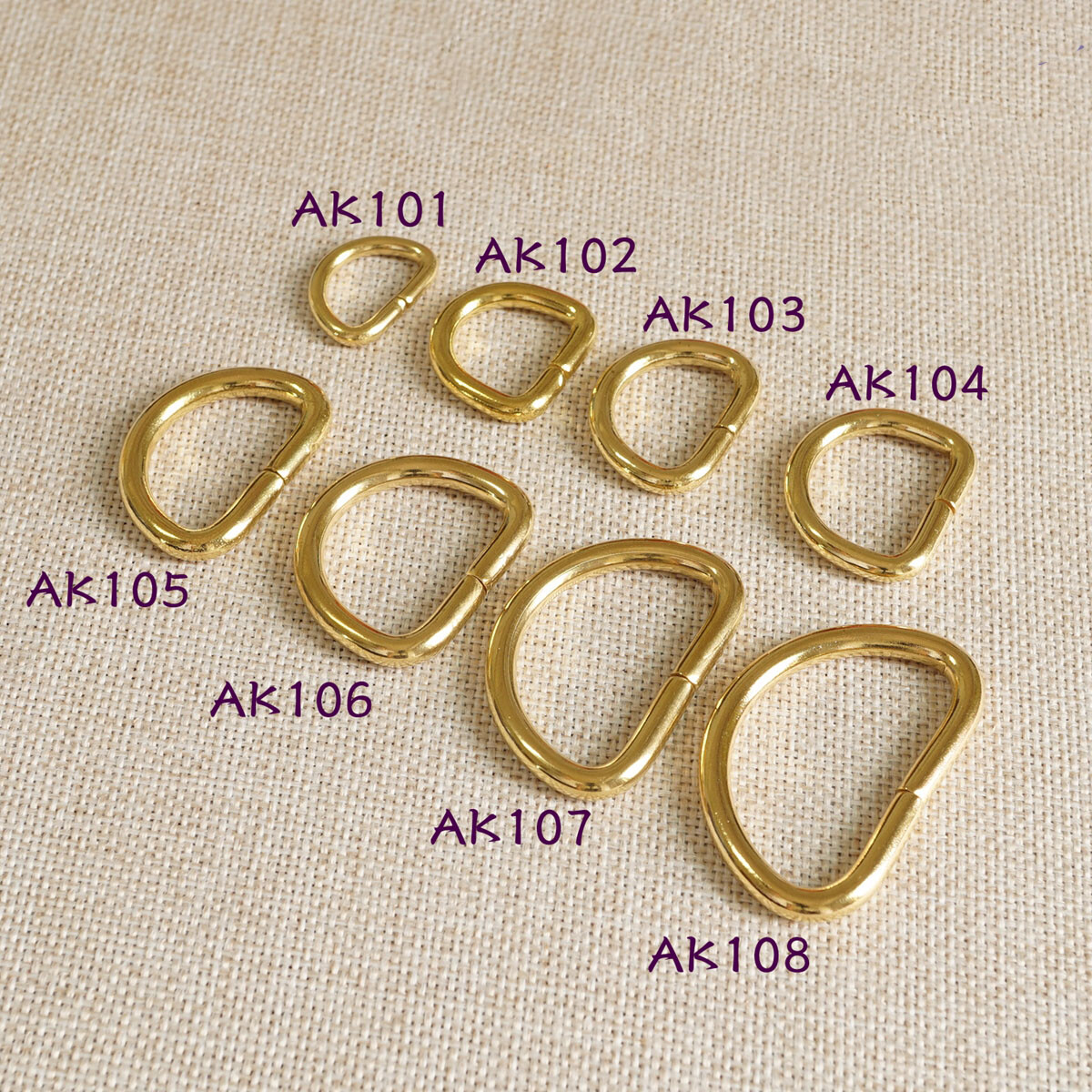 20 X BRASS bifurcated D Ring Chain LeatherCraft Hardware Luggage ...